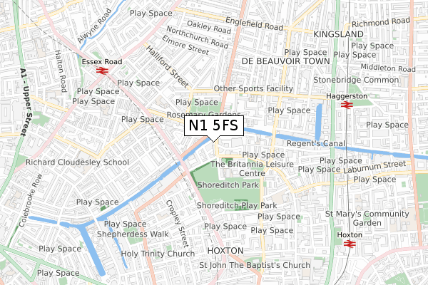 N1 5FS maps, stats, and open data