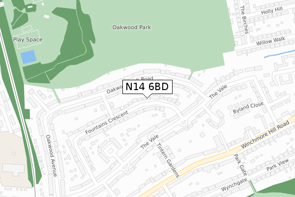 N14 6BD maps, stats, and open data