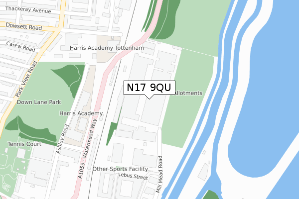 N17 9QU maps, stats, and open data