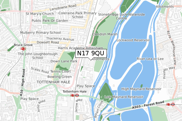 N17 9QU maps, stats, and open data