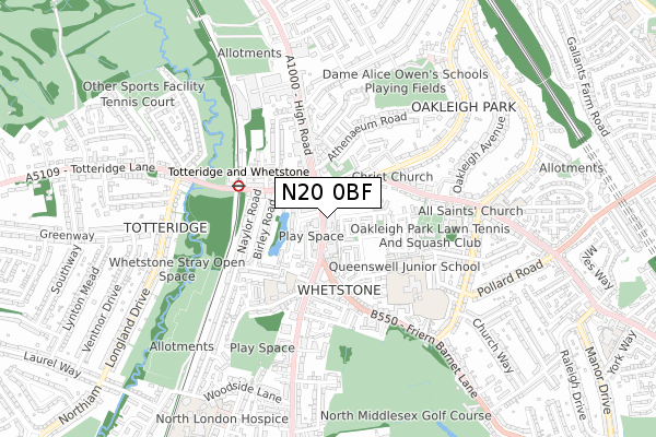 N20 0BF maps, stats, and open data