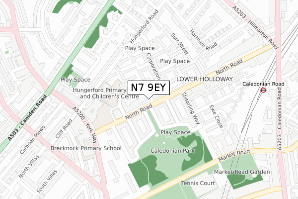 N7 9EY maps, stats, and open data