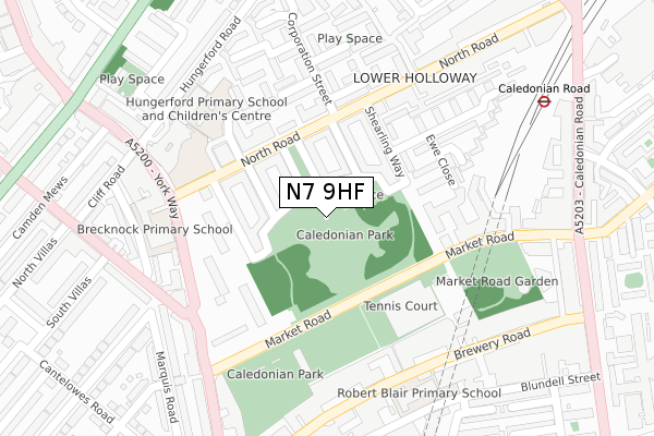 N7 9HF maps, stats, and open data