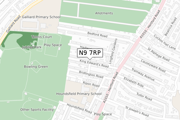 N9 7RP maps, stats, and open data