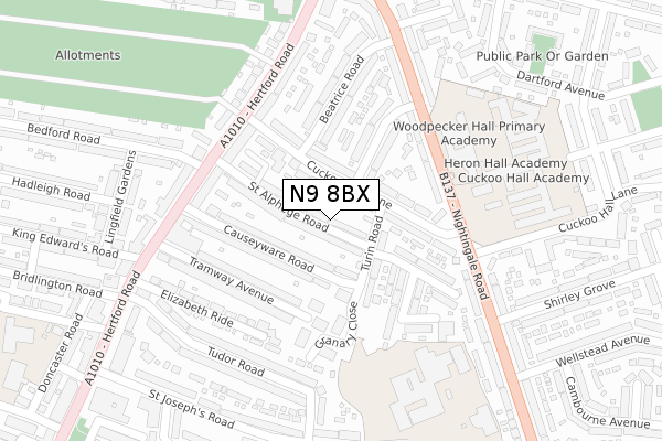 N9 8bx Maps Stats And Open Data