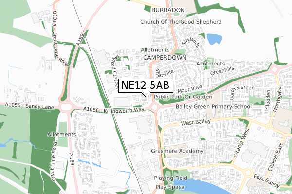 NE12 5AB maps, stats, and open data