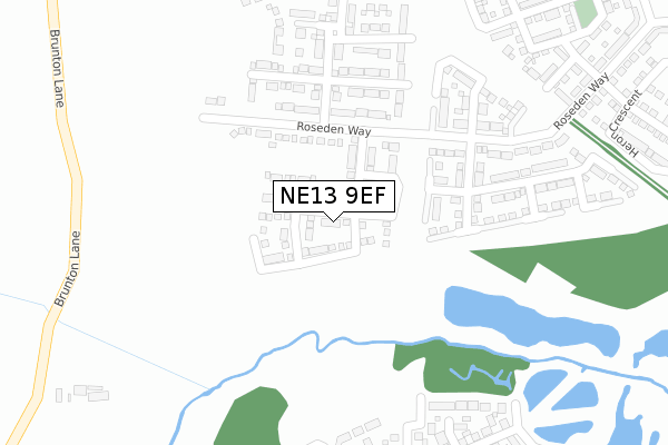 NE13 9EF maps, stats, and open data