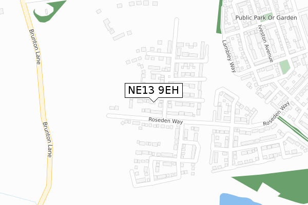 NE13 9EH maps, stats, and open data