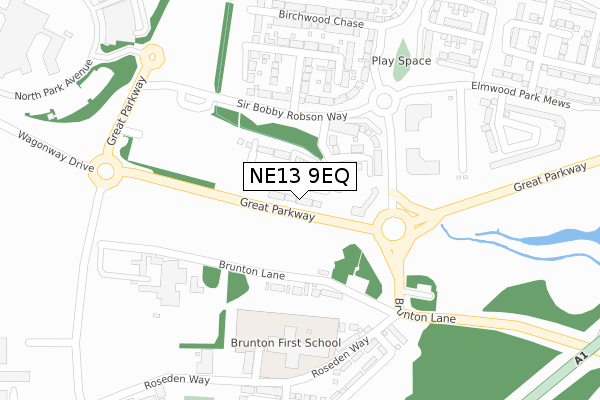 NE13 9EQ maps, stats, and open data