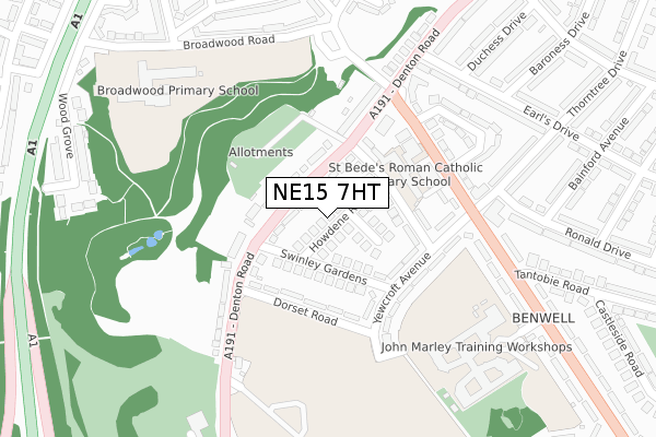 NE15 7HT maps, stats, and open data