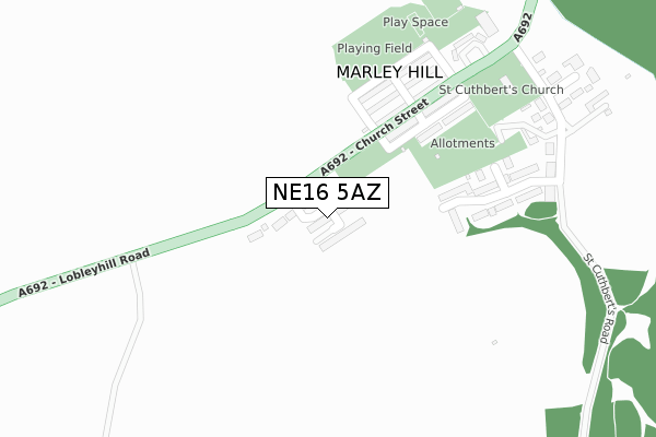 NE16 5AZ maps, stats, and open data