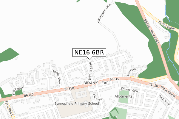 NE16 6BR maps, stats, and open data