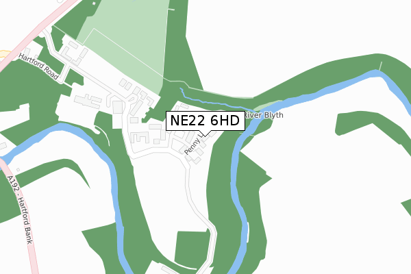 NE22 6HD maps, stats, and open data