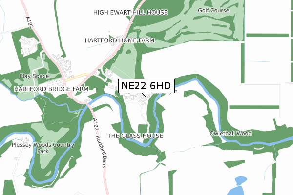 NE22 6HD maps, stats, and open data