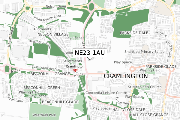 NE23 1AU maps, stats, and open data