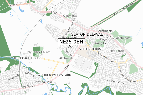 NE25 0EH maps, stats, and open data