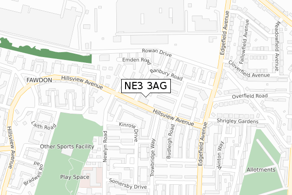 NE3 3AG maps, stats, and open data