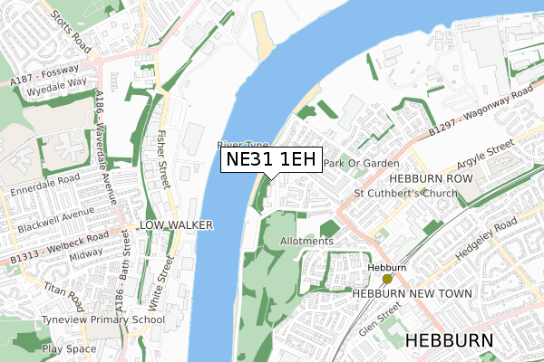 NE31 1EH maps, stats, and open data