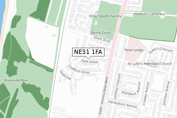 NE31 1FA maps, stats, and open data