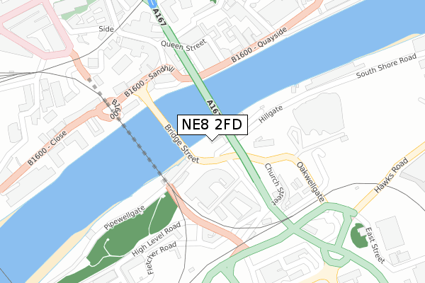 NE8 2FD maps, stats, and open data