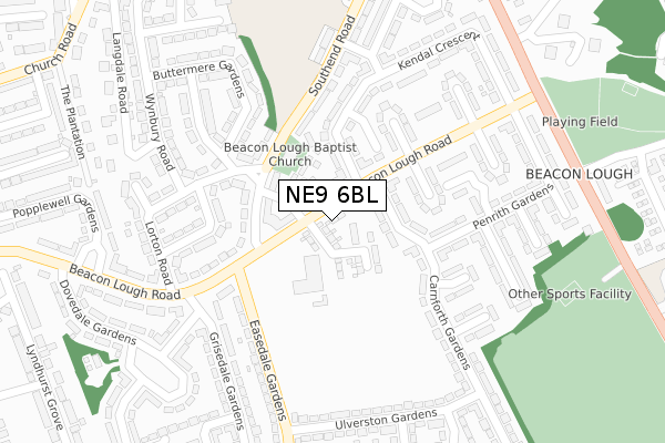 NE9 6BL maps, stats, and open data