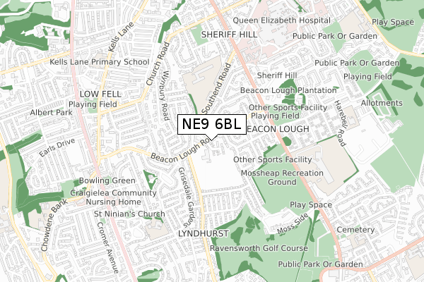 NE9 6BL maps, stats, and open data