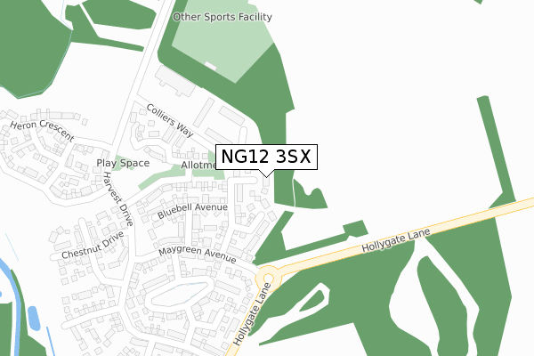 NG12 3SX maps, stats, and open data