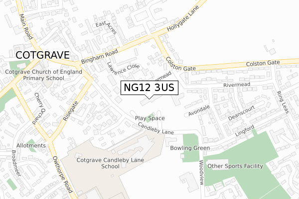 NG12 3US maps, stats, and open data