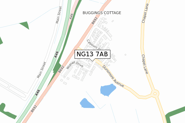 NG13 7AB maps, stats, and open data