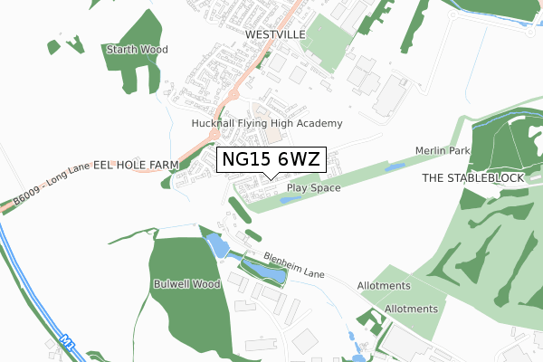 NG15 6WZ maps, stats, and open data
