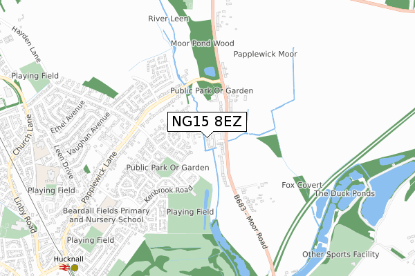 NG15 8EZ maps, stats, and open data