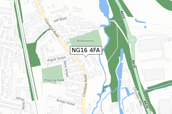 NG16 4FA maps, stats, and open data