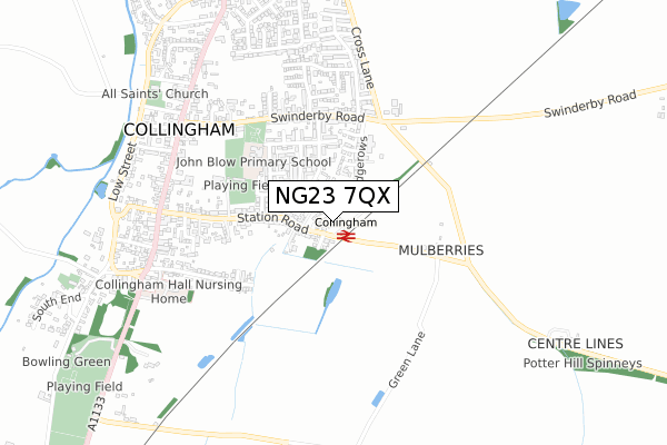 NG23 7QX maps, stats, and open data