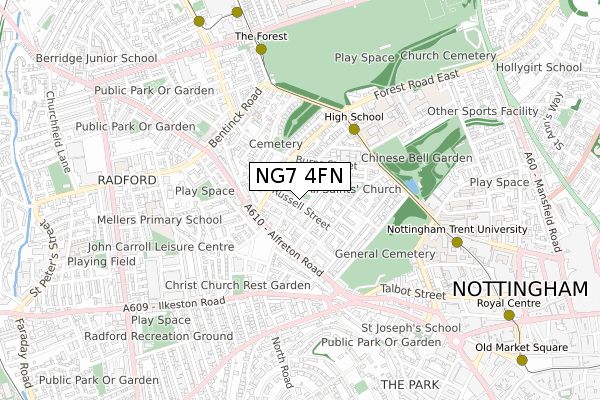 NG7 4FN maps, stats, and open data
