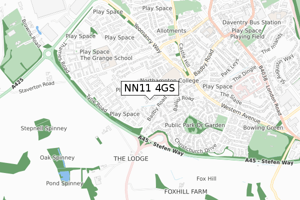 NN11 4GS maps, stats, and open data