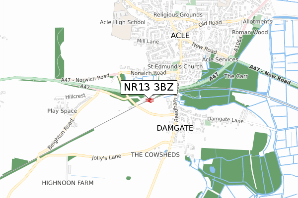 NR13 3BZ maps, stats, and open data