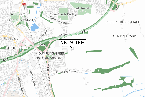 NR19 1EE maps, stats, and open data