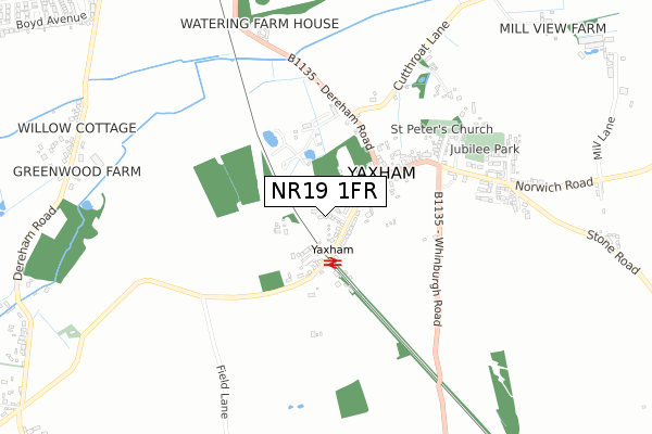 NR19 1FR maps, stats, and open data