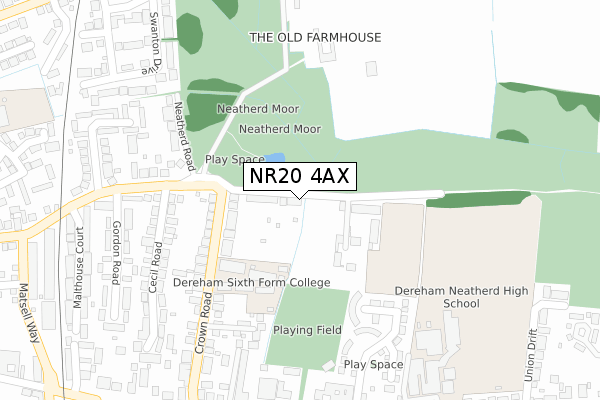 NR20 4AX maps, stats, and open data