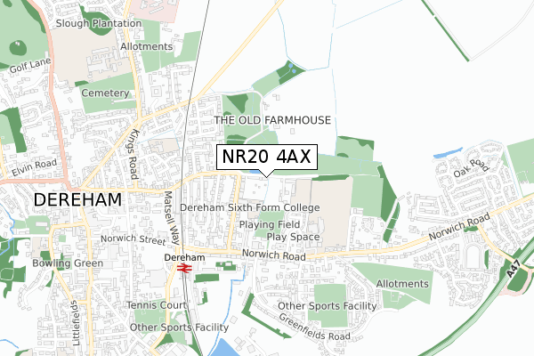 NR20 4AX maps, stats, and open data