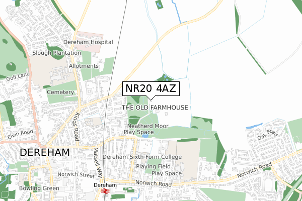 NR20 4AZ maps, stats, and open data