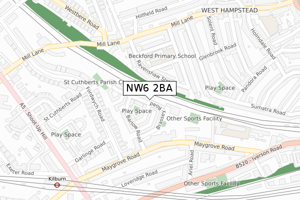 NW6 2BA maps, stats, and open data