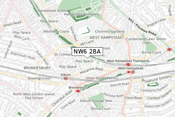 NW6 2BA maps, stats, and open data