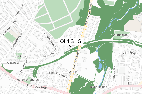 OL4 3HG maps, stats, and open data