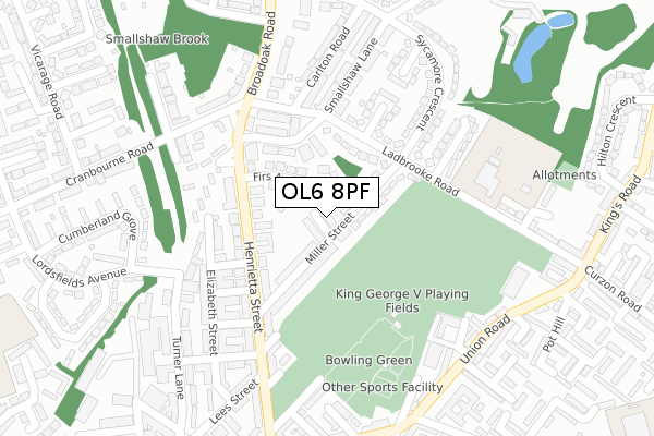 OL6 8PF maps, stats, and open data