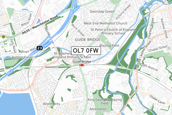 OL7 0FW maps, stats, and open data
