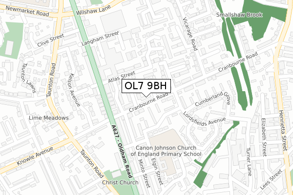 OL7 9BH maps, stats, and open data