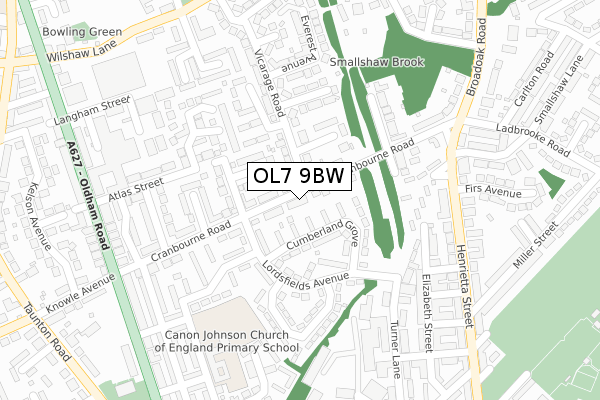OL7 9BW maps, stats, and open data