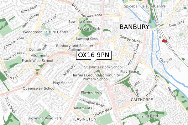 OX16 9PN (New Road) open data dashboard