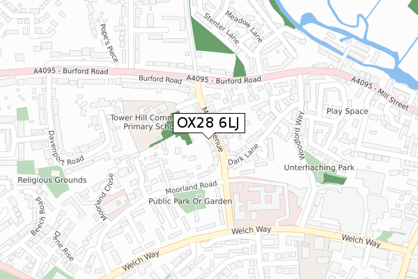 OX28 6LJ (Moor Avenue) open data dashboard